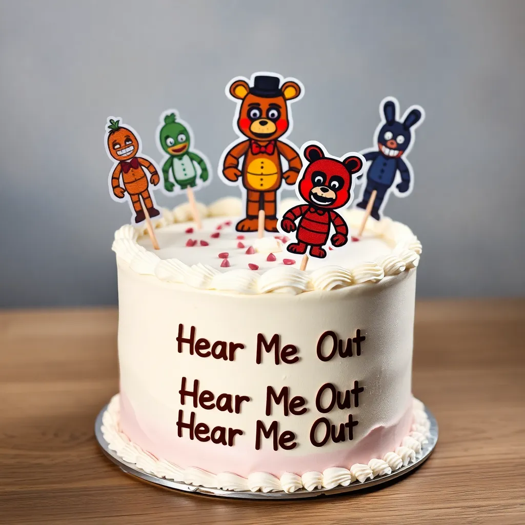 Hear Me Out Cake : freddy fazbear - Hear me out cake Creator